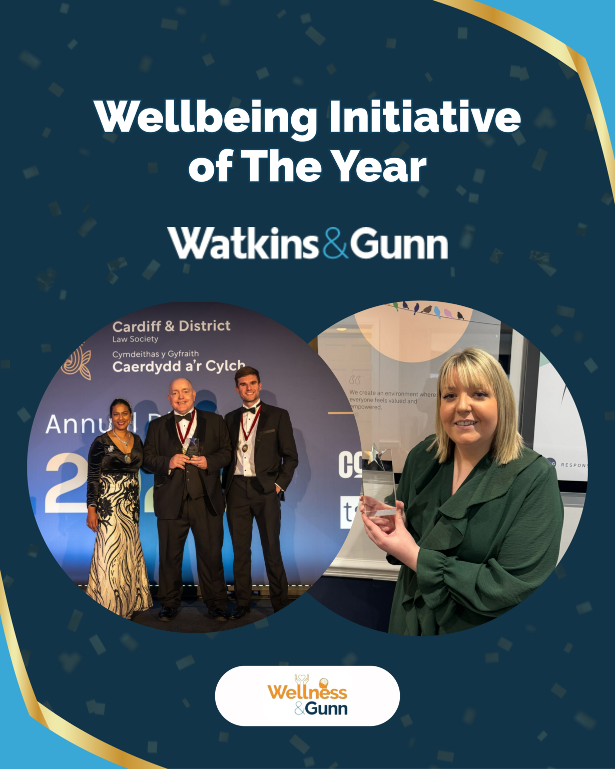 Winners of the Wellbeing Initiative of the Year - Watkins & Gunn